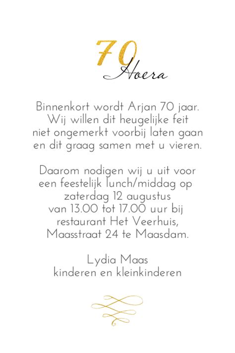 11 Verjaardag Man 70 Jaar