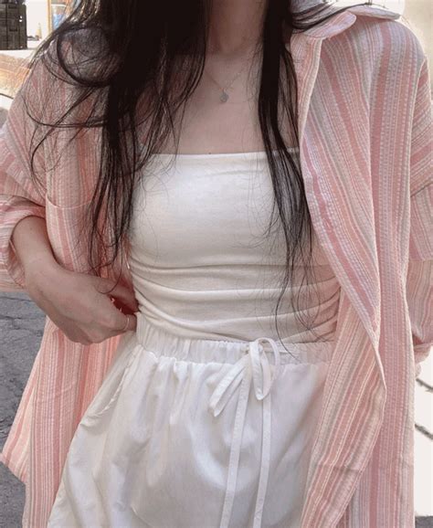 로맨틱라인 살랑 루즈핏 린넨 스트셔츠 3color