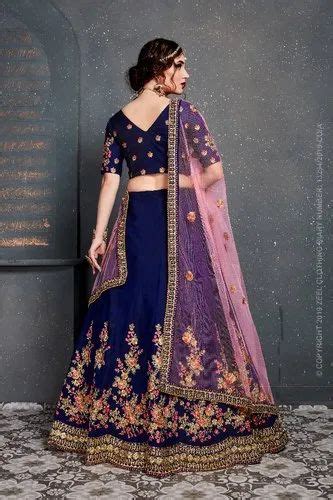 Semi Stitched Taffeta Silk Wedding Lehenga Choli At Rs 5195 In Surat