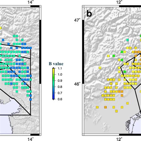 Map Of The Seismotectonic Zones And Shear Modulus Pattern Plotted In