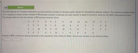 Solved The International Air Transport Association Surveys