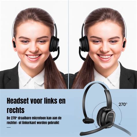 Headset Met Microfoon Voor Laptop En PC Office Headset Draadloos