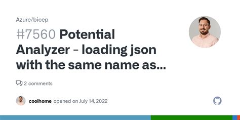 Potential Analyzer Loading Json With The Same Name As A Bicep Module