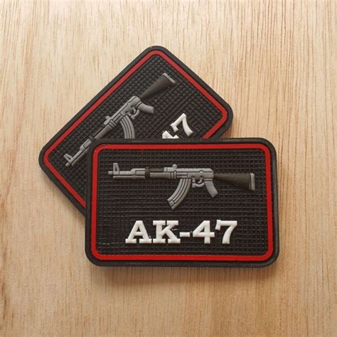 Jual Patch Rubber Logo Ak 47 Snipr Tactical Tempelan Karet Aksesoris