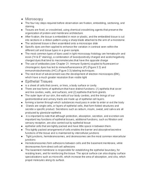 Pnb 2264 Ch 2 Reading Notes Microscopy The Four Key Steps Required Before Observation Are