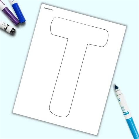 Free Printable Bubble Uppercase Letter T The Artisan Life