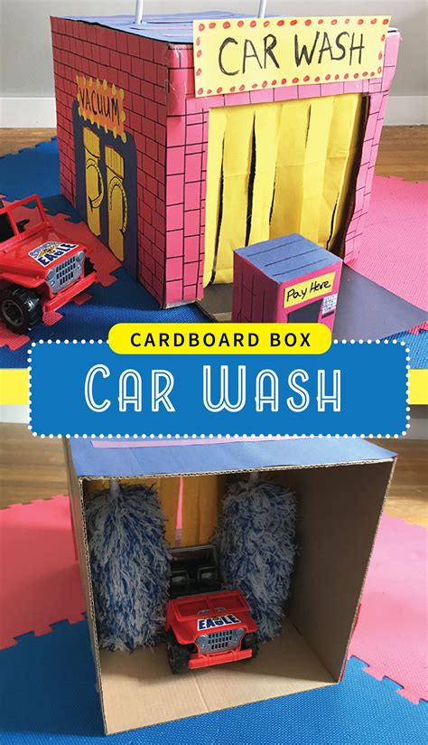 Cardboard Box Car Wash Cardboard Car Toy Car Wash Fun Diys