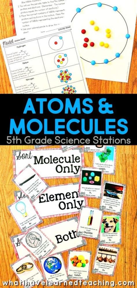 Atoms And Molecules Science Activities For Th Grade