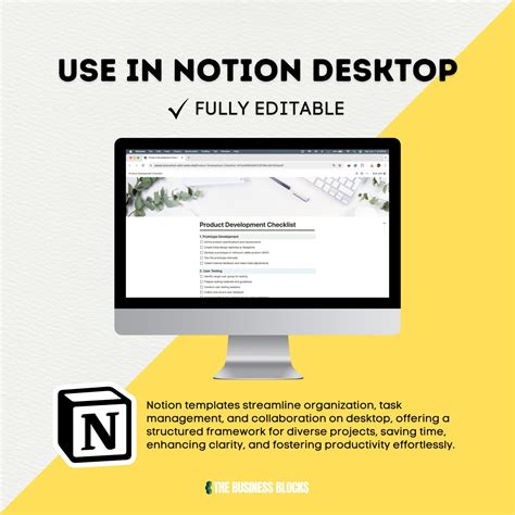 Notion Product Development Checklist Template Product Design And