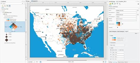 Arcgis Pro地图可视化—双变量关系映射 哔哩哔哩
