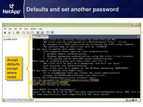 Ppt Installing Vmware And The Data Ontap Simulator Powerpoint