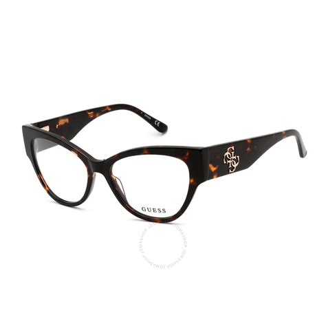 Guess Ladies Tortoise Cat Eye Eyeglass Frames Gu278905254 889214156440