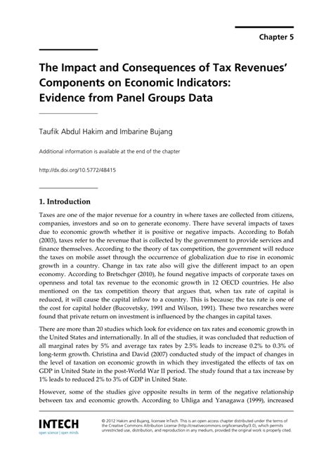Pdf The Impact And Consequences Of Tax Revenues Components On