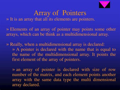 Ppt Pointers And Dynamic Memory Allocations In C Powerpoint