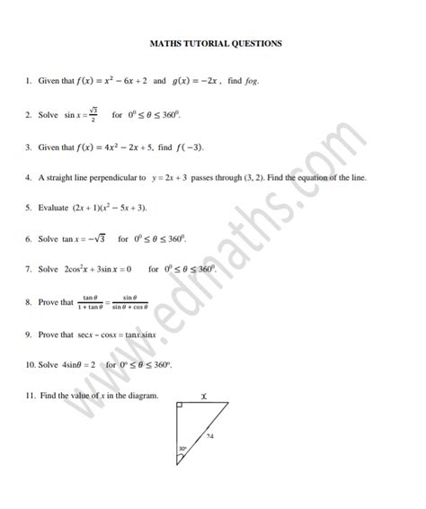 Ss1 Year 10 Further Maths Tutorial Questions 3 Edmaths