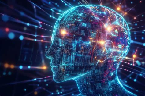 A Futuristic Ai Powered Supercomputer Surrounded By Glowing Holographic Energy Fields