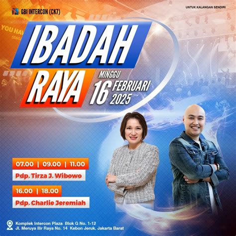 Ibadah Raya Minggu 16 Feb 2025