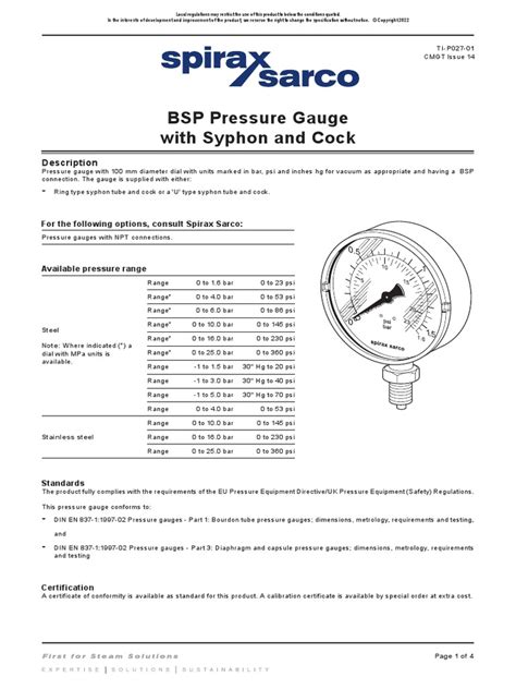 Bsp Ti P027 01 En Pdf Pressure Measurement Pipe Fluid Conveyance