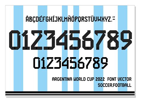 Font Vector Argentina World Cup 2022 Font Svg Ai Eps Pdf Etsy