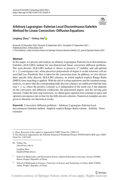 arbitrary lagrangian eulerian local discontinuous galerkin method for