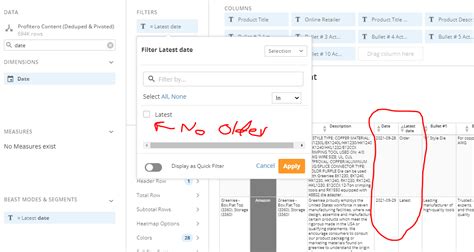 Filtering By Latest Date In Table Domo Community Forum