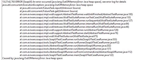 Getting Javalangoutofmemoryerror Java Heap Space Error If I Run Test