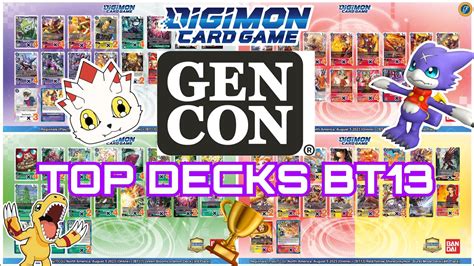GEN CON Top Decks Que SI Ganaron Y TU NO Digimon TCG BT YouTube