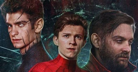 Эпичный фан арт фильма «Человек паук 3 объединяет трех Человеков пауков
