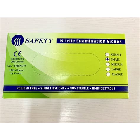 Sg Local Seller Fast Shipping Safety Examination Blue Nitrile Hand