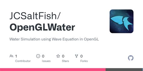 GitHub JCSaltFish OpenGLWater Water Simulation Using Wave Equation In OpenGL