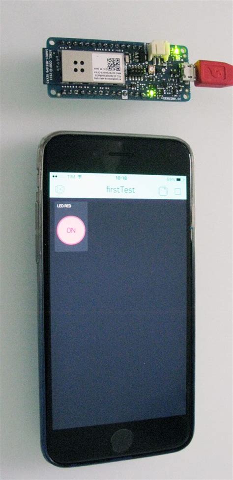 Blynk MKR1000 First Test One Led Mauro Alfieri Wearable Domotica