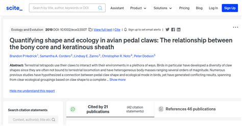 Quantifying Shape And Ecology In Avian Pedal Claws The Relationship