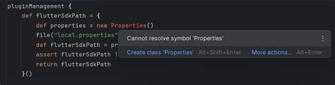 Error Resolving Properties In Flutter This Seems To Not Let Me Build The Apk For The App