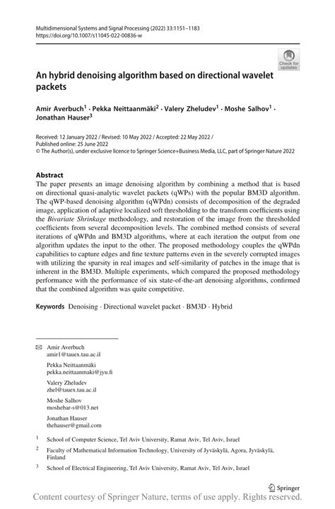 An Hybrid Denoising Algorithm Based On Directional Wavelet Packets