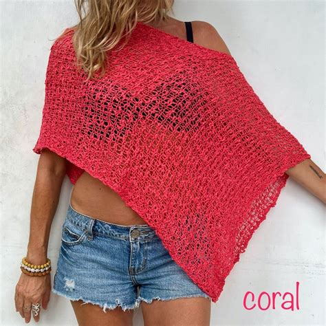Ladies All Season Stylish Super Soft Poncho Cape Boho Woven Beach