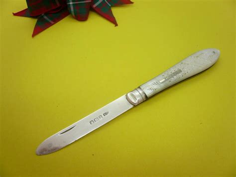 Sterling Silver Antique Folding Fruit Knife 1892 Dart Silver Ltd