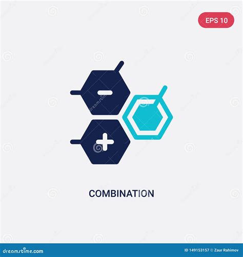 Two Color Combination Vector Icon From Education Concept Isolated Blue