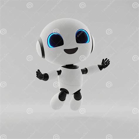 Jumping Ai Personal Assistant Robot With Cute And Small Design Stock