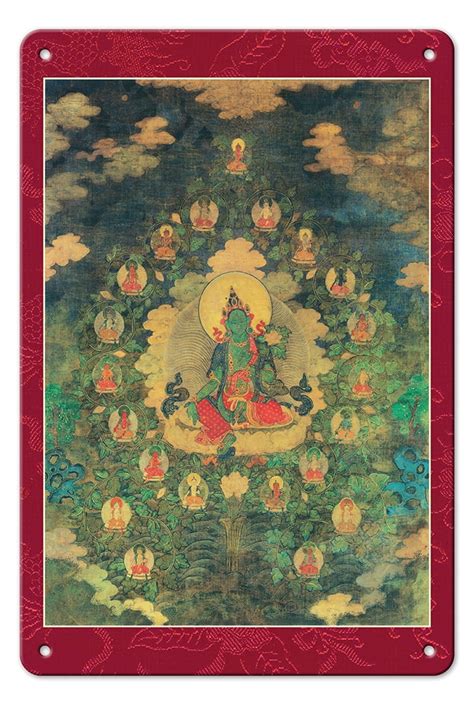 The 21 Taras Green Tara Of The Khadira Fragrant Forest Vintage