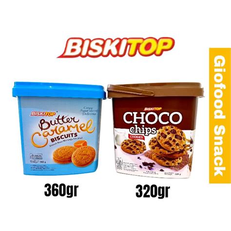 Jual Biskitop Choco Chips Butter Caramel Biskuit Cookies Food Snack Cemilan Makanan Toples