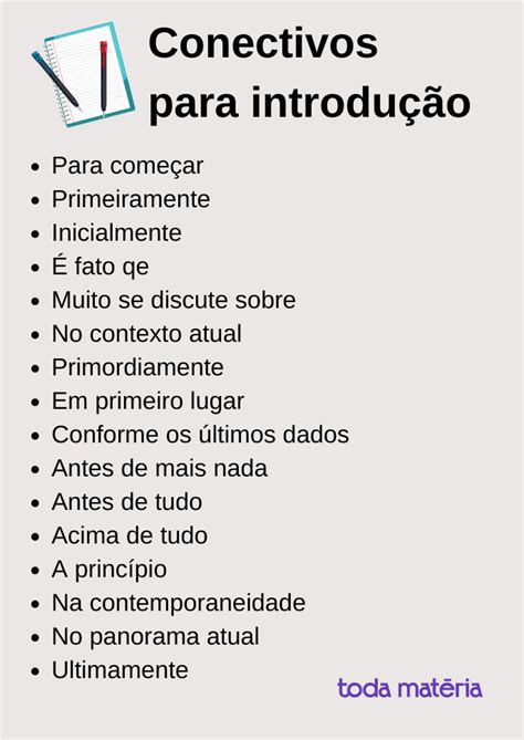 Conectivos Para Redacao Lista E Tipos Toda Materia Conectivos Eroppa