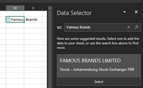 Microsoft Excel Stock Types The Financial Modelling Podcast