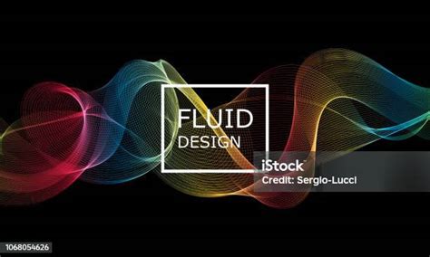 흐름 모양 디자인입니다 액체 웨이브 배경입니다 3 차원 흐름 형태를 추상화 합니다 0명에 대한 스톡 벡터 아트 및 기타 이미지 0명 그라데이션 기하 도형 Istock