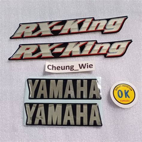 山葉 Merah 標誌盒電池盒 Yamaha Rx King 全新 20012002 變化紅色鍍鉻套裝共 4 件加徽標 蝦皮購物