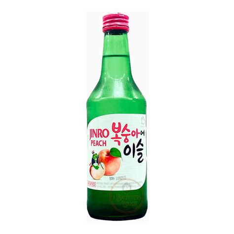 Jinro Peach Soju 375ml 3brothersliquor