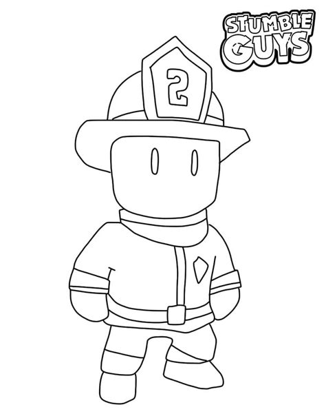 Coloriage Stumble Guys Clown Bozo télécharger et imprimer gratuit sur