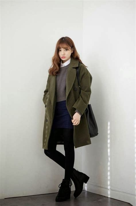 Fashion Korean Winter Outfits Winter Fashion Coats Korean Fashion
