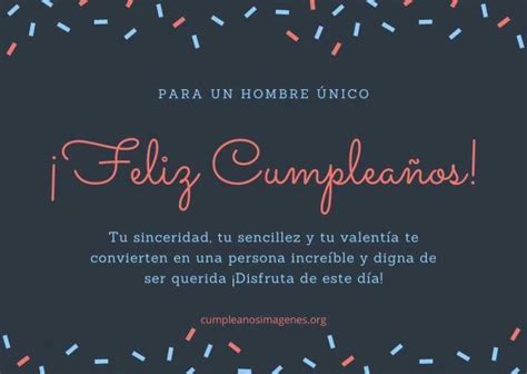 Frase de feliz cumpleaños para hombre