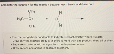 Solved Complete The Equation For The Reaction Between Each Chegg
