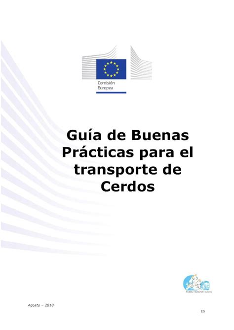 Pdf Gu A De Buenas Pr Cticas Para El Transporte De Cerdosintranet Icovv Cursos An W Dppe